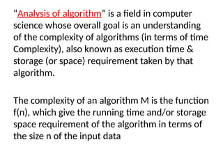 ANALYIS AND COMPLEXITY OF ALGORITHMS.pptx
