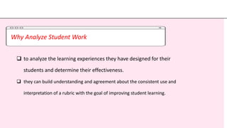 Analyses of Student Work and Homework.pptx