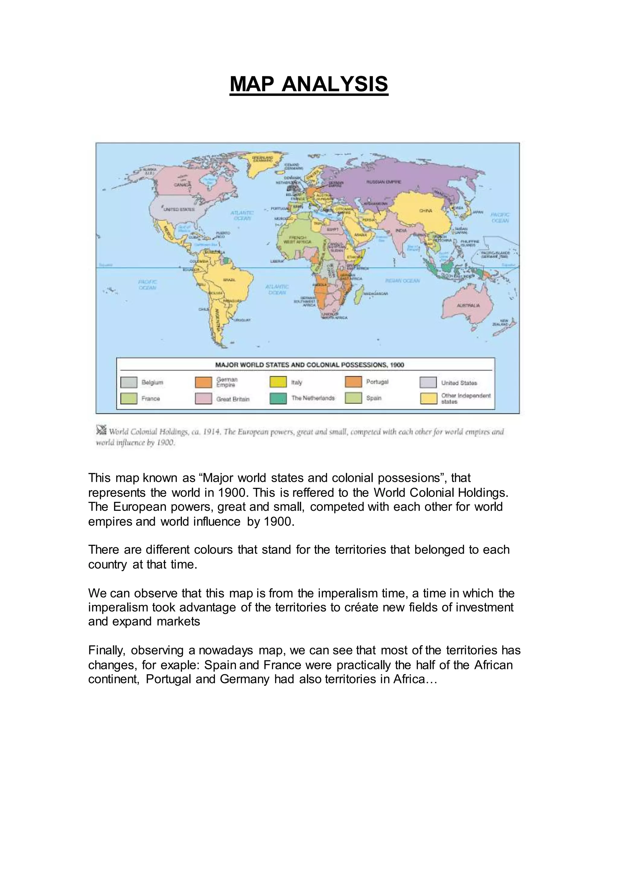 Map Analysis, by Pablo Vaquero #ESO4 | DOCX