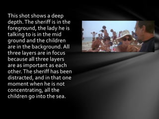 Analyse the ways spielberg uses the camera to create meaning in the ...