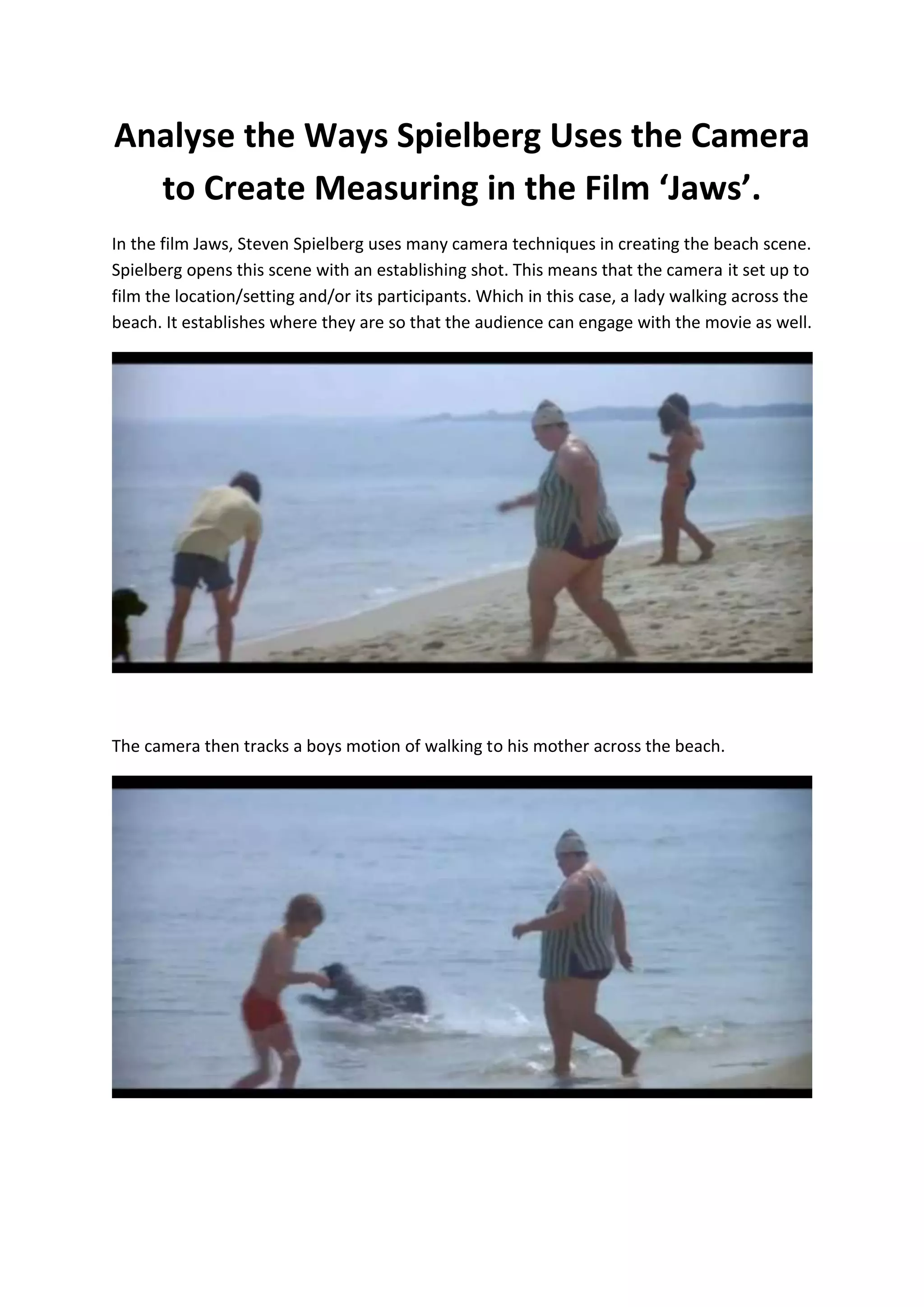 Analysis of the Movie Jaws | DOCX