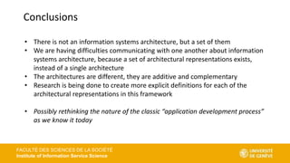Article summary "A framework for information systems architecture" | PPTX