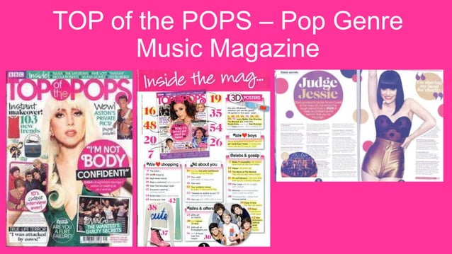 Analysing 3 Pop Music Magazines | PPT