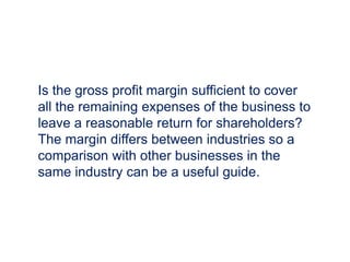 Analysing a business' gross profit margin | PDF