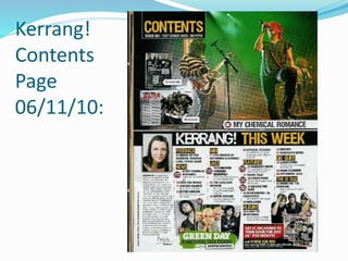 Analysing a Contents Page | PPTX