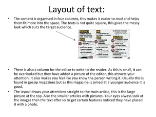 Analysing a contents page | PPT