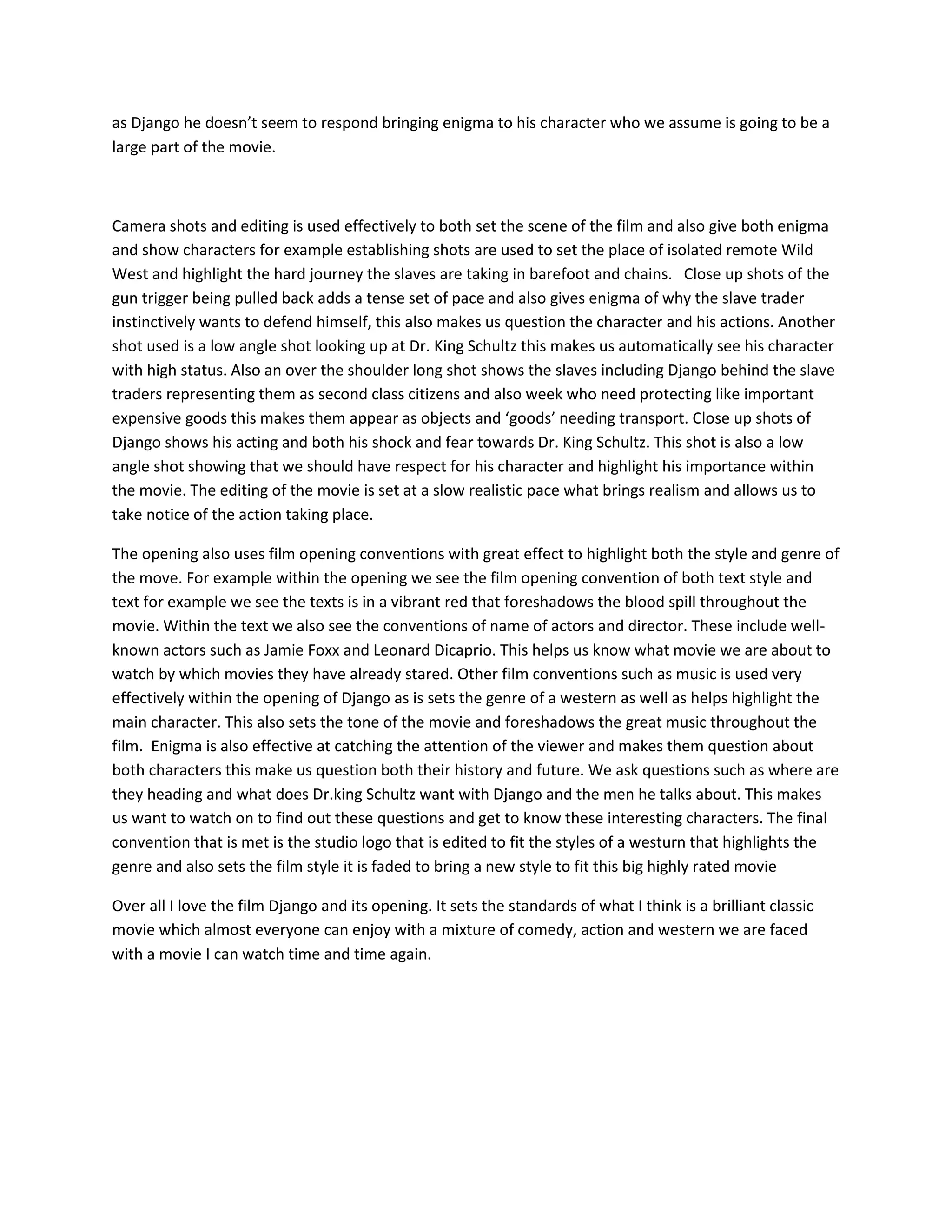 Film Opening Analysis | DOCX