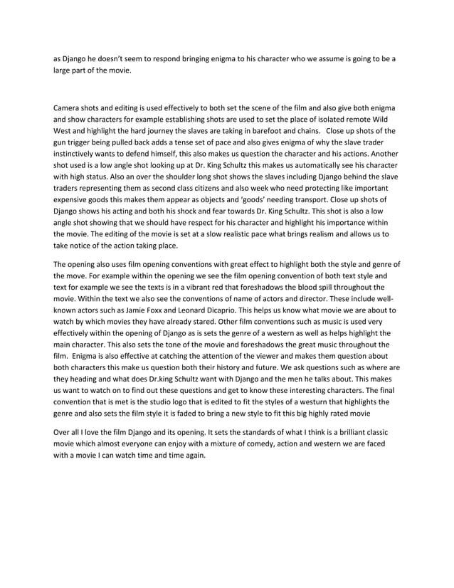 Film Opening Analysis | DOCX