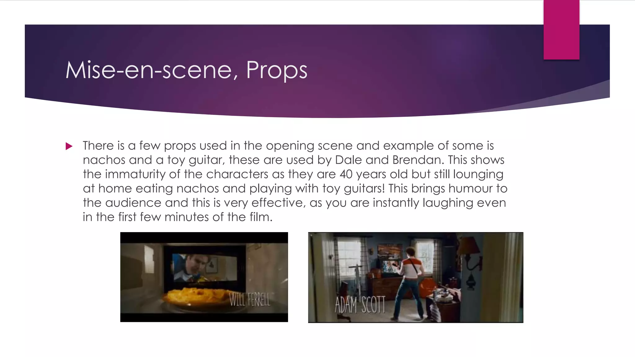 Analysing a film opening step brothers | PPTX