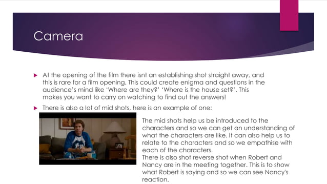 Analysing a film opening step brothers | PPTX | Television | Entertainment