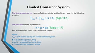 Analysing a hauled container collection system | PPTX | Commercial ...