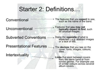 Analysing Album Covers | PPT