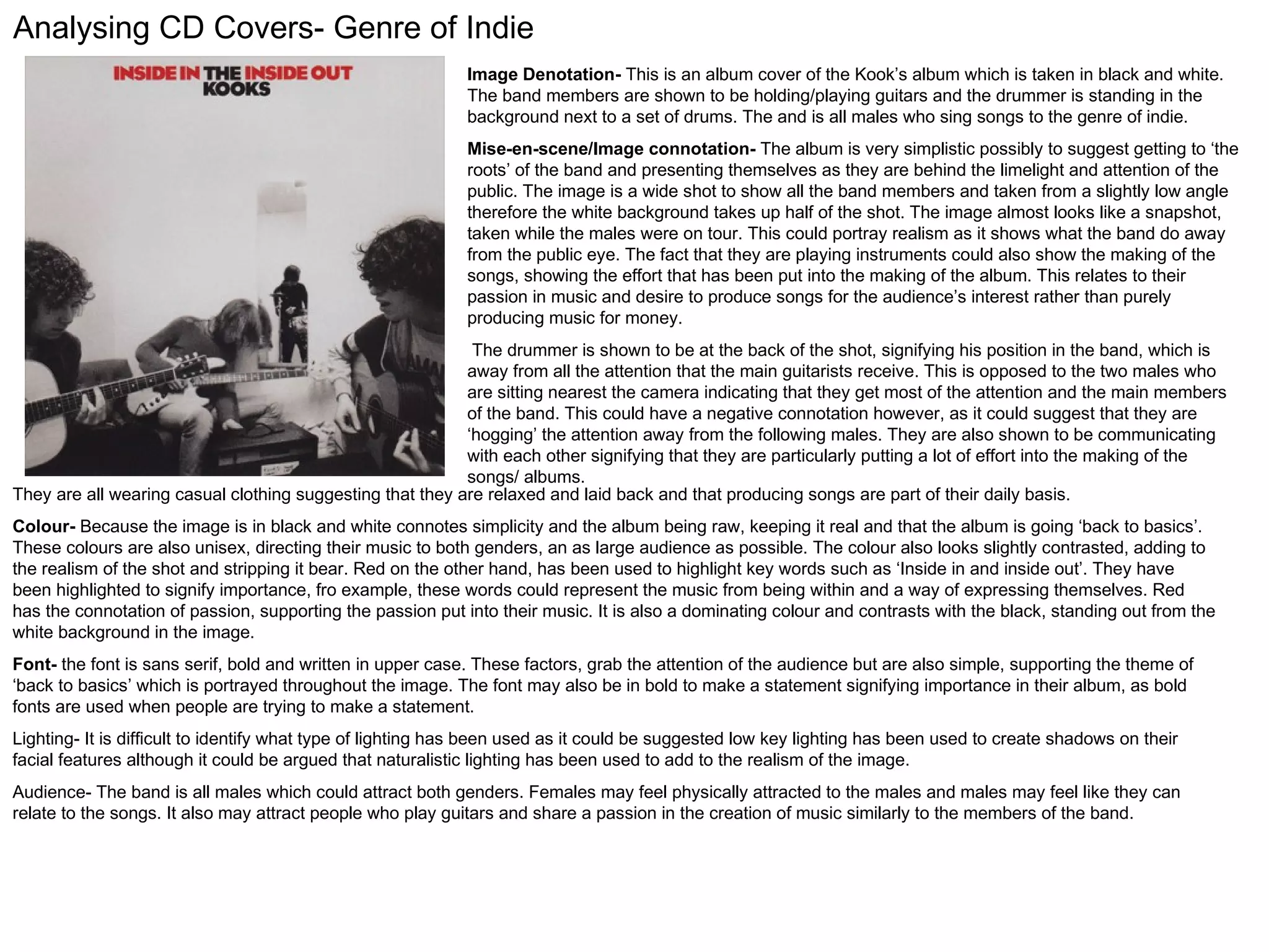 Analysing Album Covers | PPT