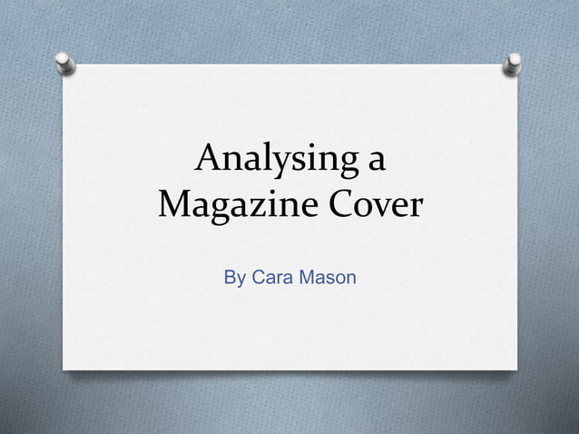 Analysing a magazine cover | PPT