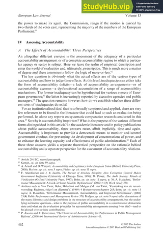 Analysing And Assessing Accountability A Conceptual Framework | PDF