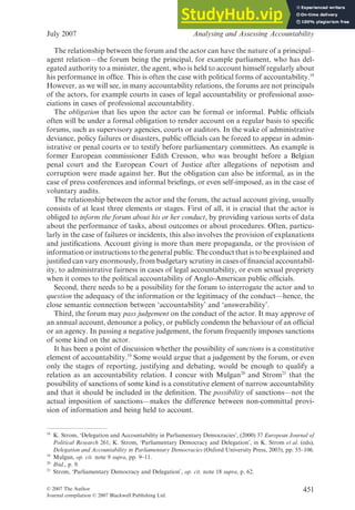 Analysing And Assessing Accountability A Conceptual Framework | PDF