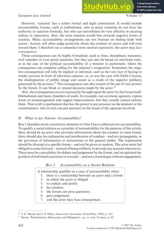 Analysing And Assessing Accountability A Conceptual Framework | PDF