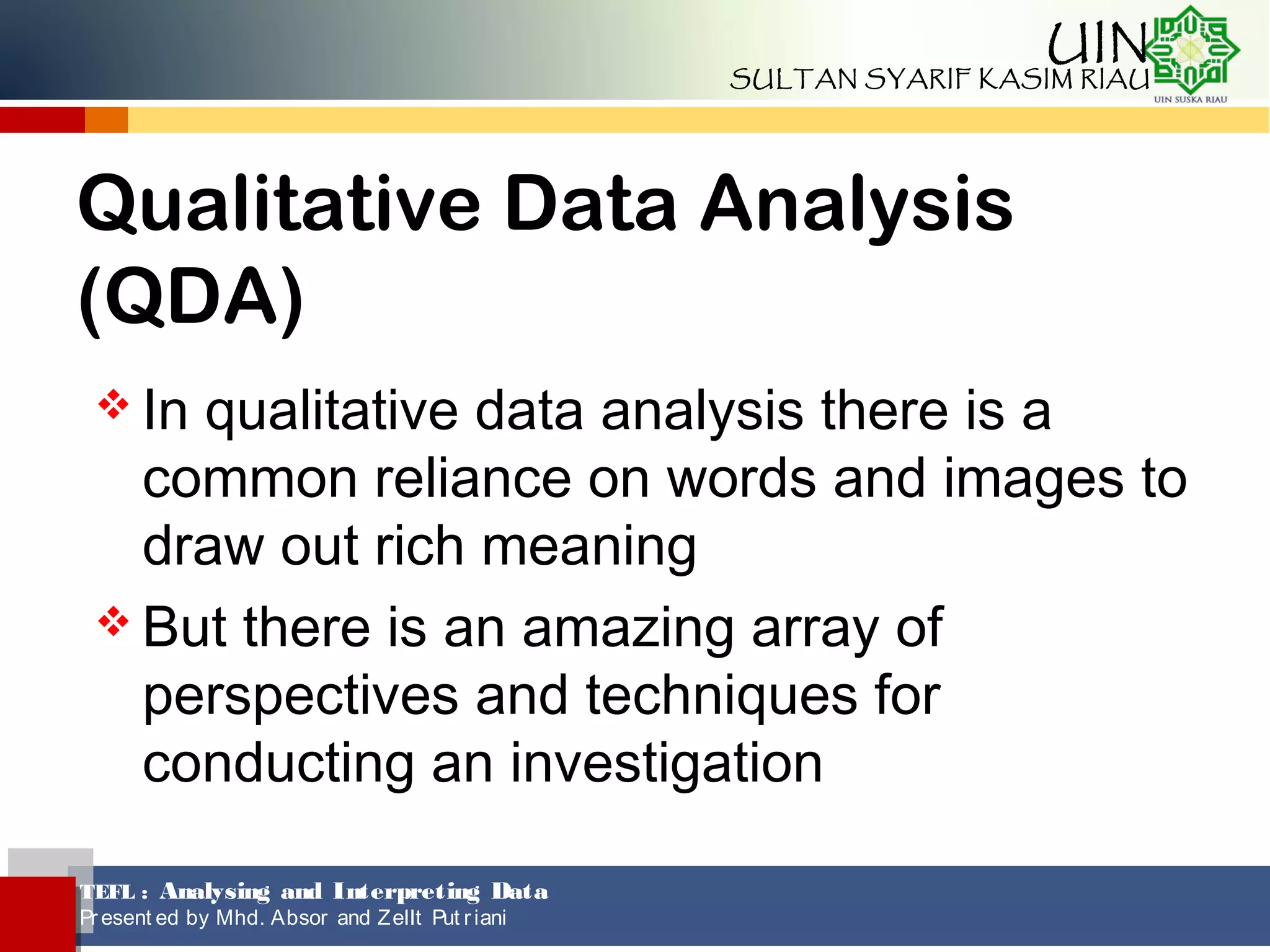 Analysing and interpreting data | PPT