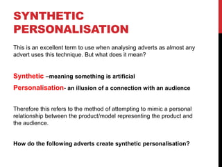 Analysing and Making Adverts | PPTX