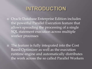 Analysing and troubleshooting Parallel Execution IT Tage 2015 | PPTX