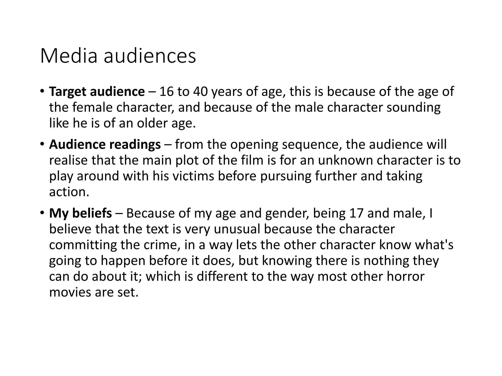 Analysing an opening sequence (scream) | PPTX | Horror | Genres