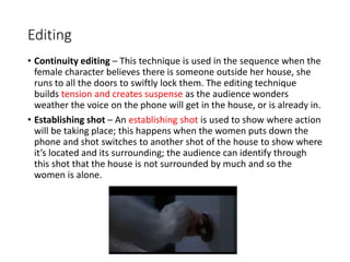 Analysing an opening sequence (scream) | PPTX