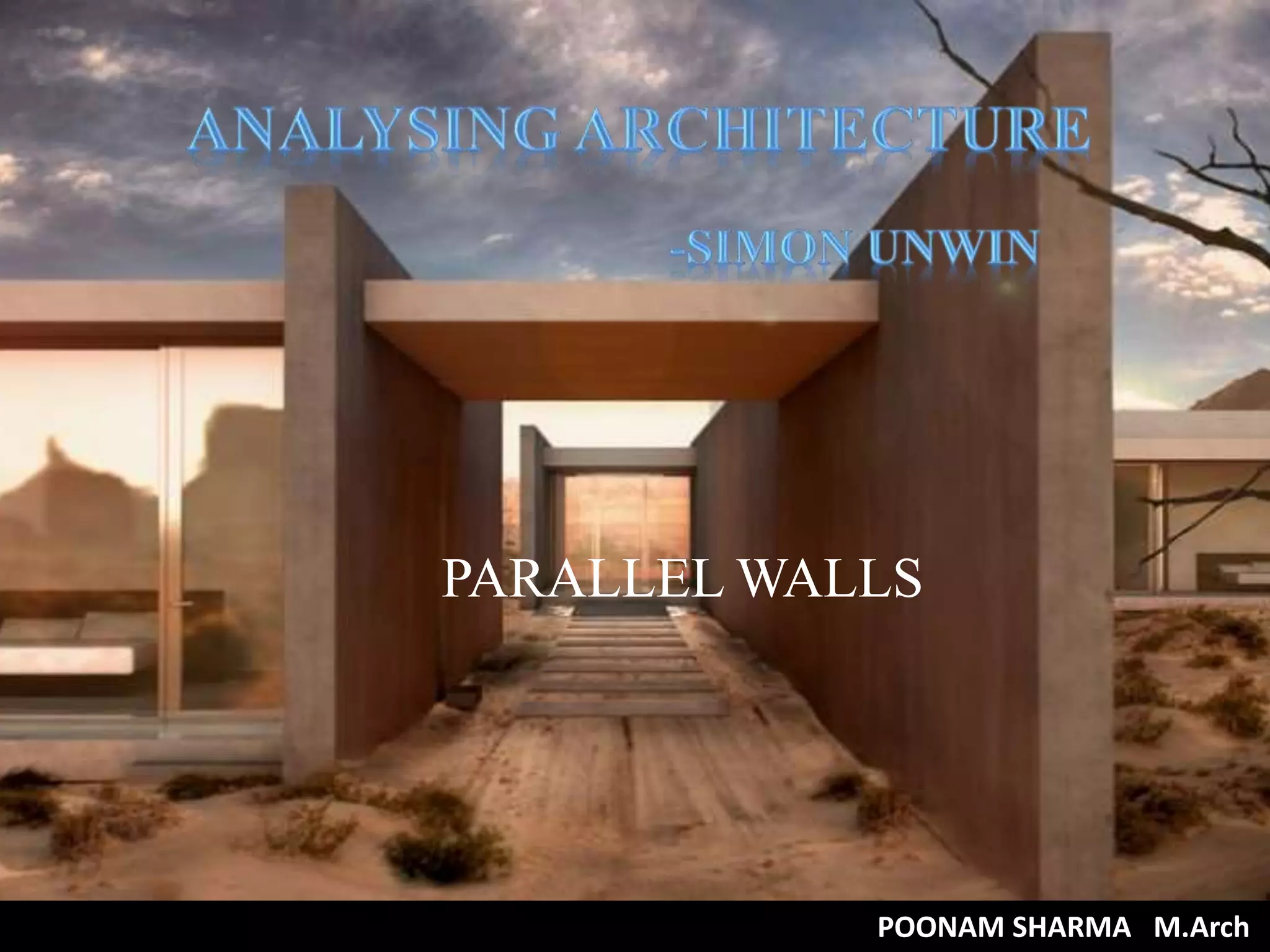 Analysing architecture - Simon Unwin | PPTX