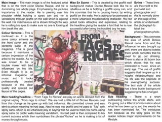 Analysing articles dizzee magazine | PPT