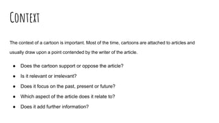 How to analyse cartoons in iB English language and lit | PPTX