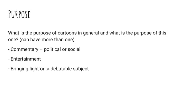 How to analyse cartoons in iB English language and lit | PPTX | Comedy ...