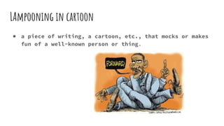 How to analyse cartoons in iB English language and lit | PPTX