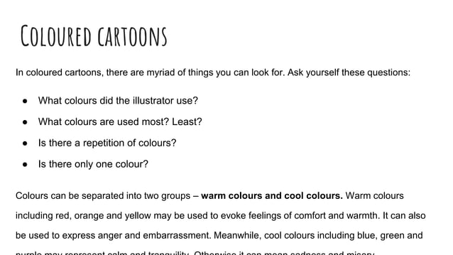 How to analyse cartoons in iB English language and lit | PPTX | Comedy ...