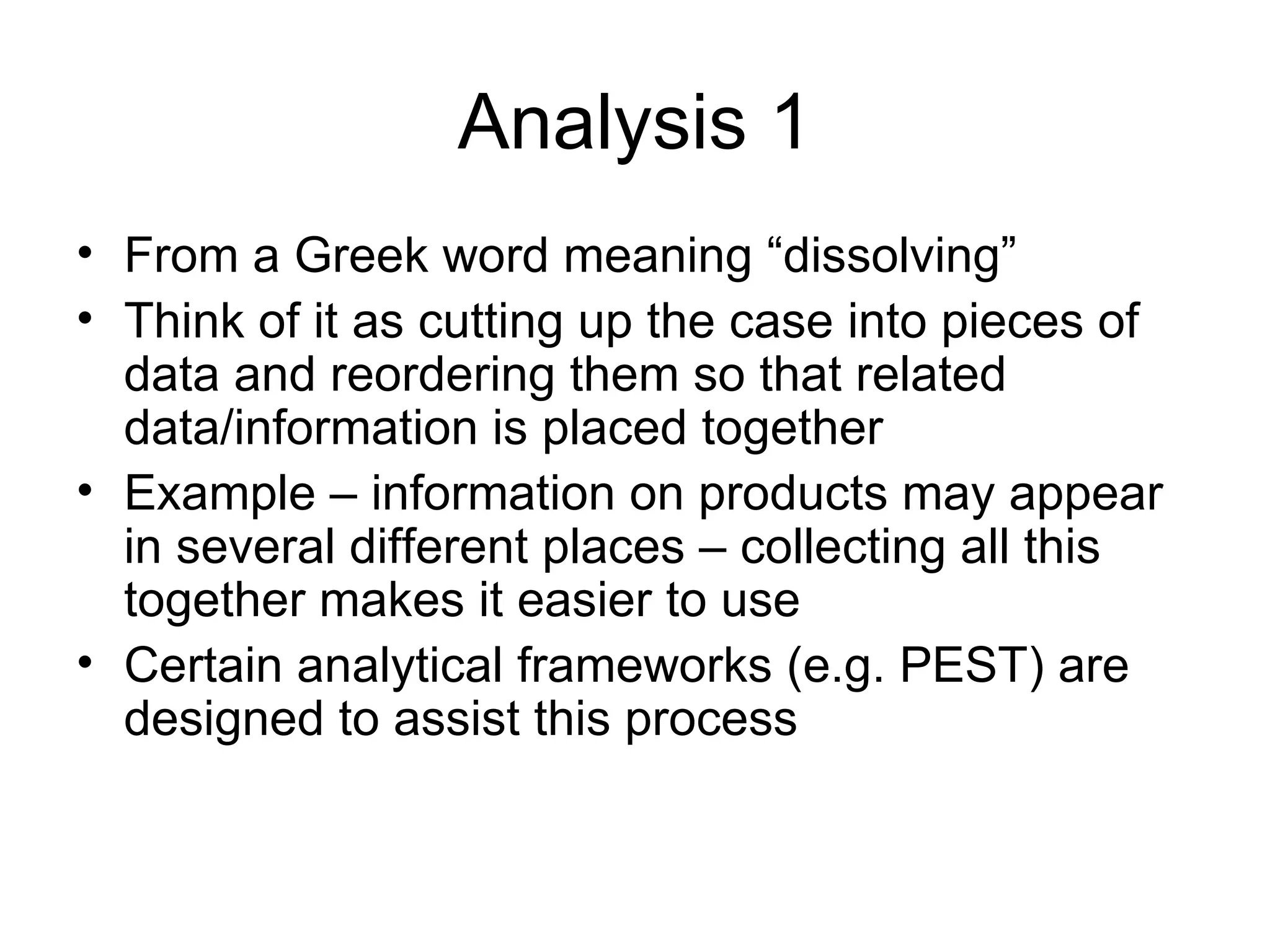 Analysing case studies perspective 3 | PPT