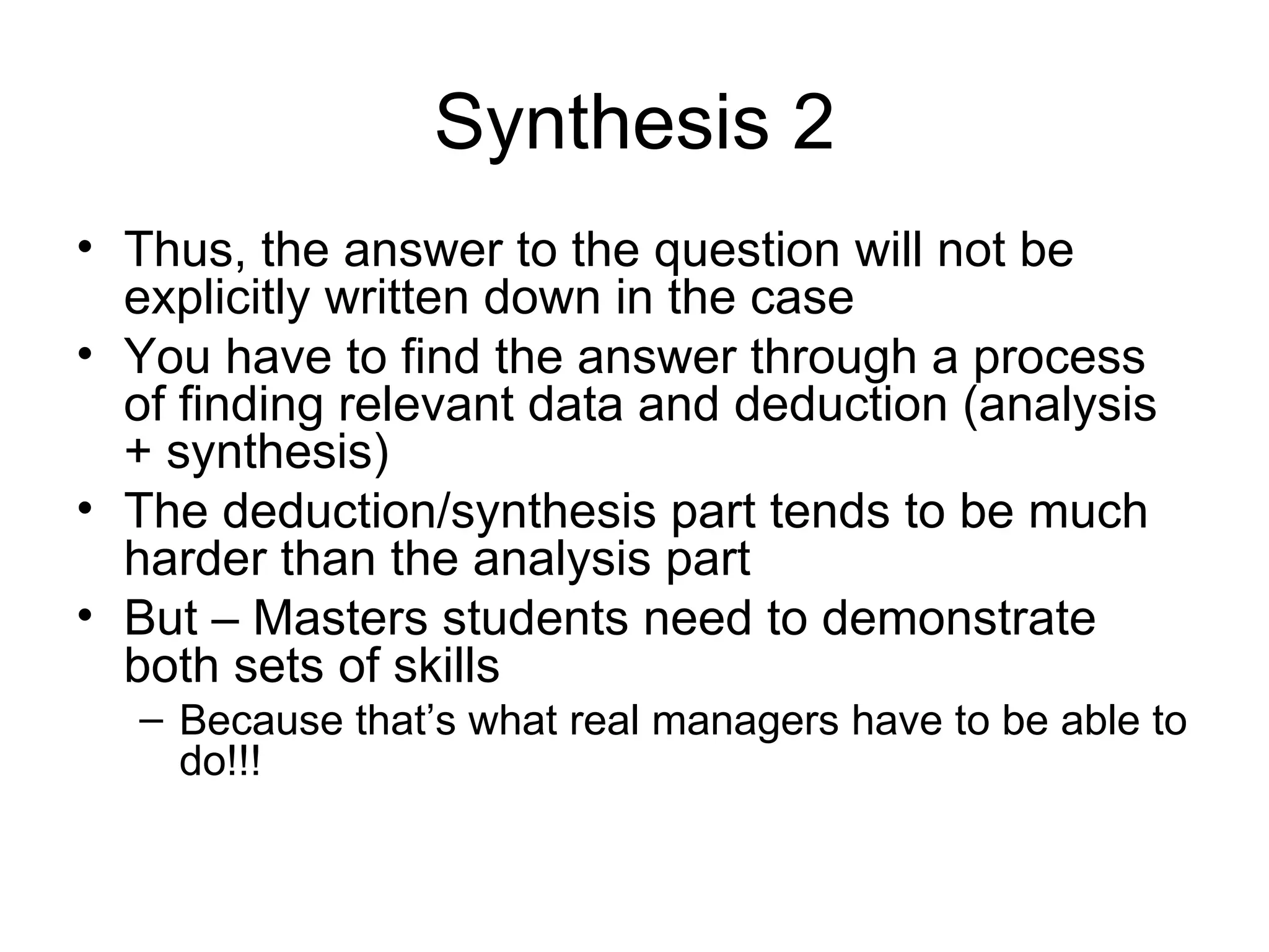 Analysing case studies perspective 3 | PPT
