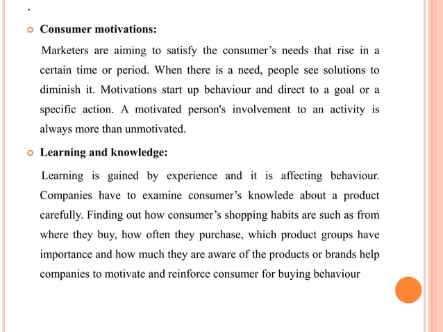 Analysing consumer buying behaviour and industrial buying behaviour | PPTX