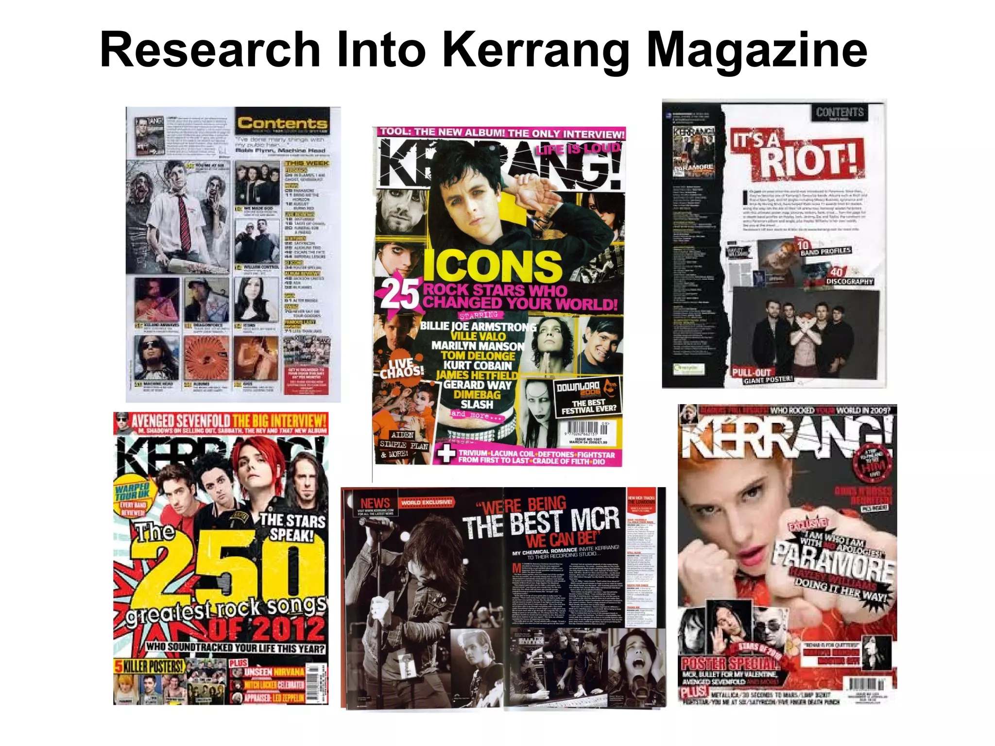 Analysing Cover 3-Kerrang | PPT