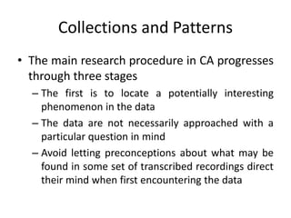 Analysing data i dan ii in Conversation Analysis | PPT