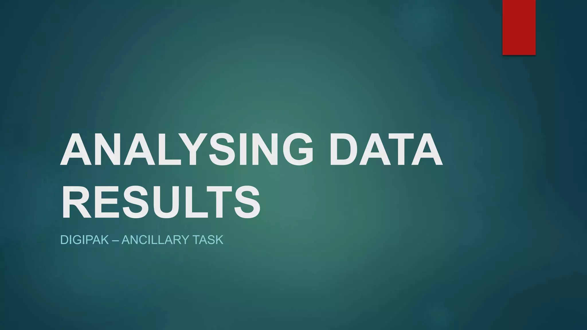 Analysing data results | PPTX
