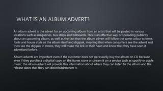 Analysing digipaks, album adverts and websites | PPT | Free Download