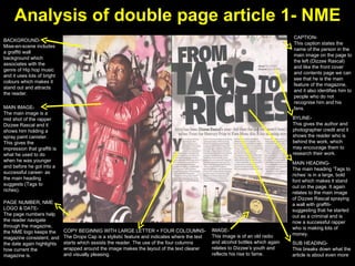 Analysing magazine double page articles | PPT | Hip Hop Music | Music
