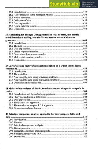 Analysing Ecological Data | PDF