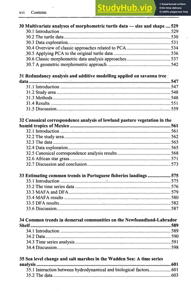 Analysing Ecological Data | PDF