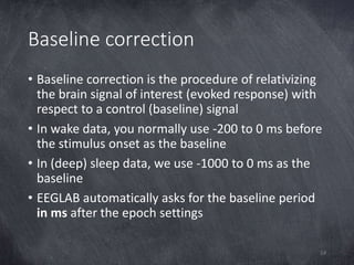 Analysing EEG data using MATLAB | PPTX