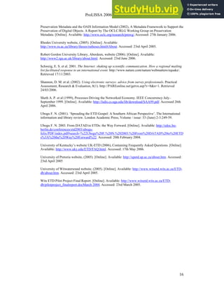 Analysing Electronic Theses And Dissertations (ETDs) In South Africa | PDF