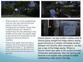 Analysing film openings- Donnie Darko, The shining and Insidious | PPT