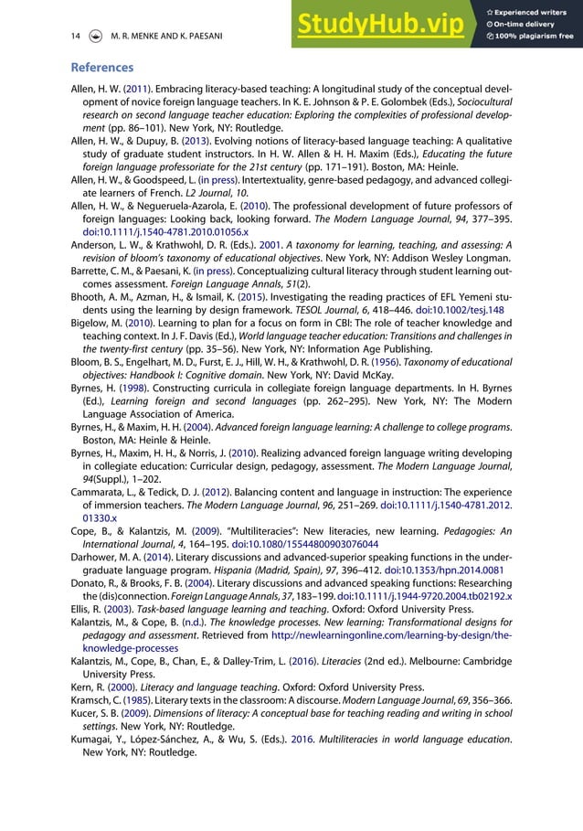 Analysing Foreign Language Instructional Materials Through The Lens Of ...