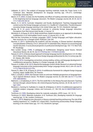 Analysing Foreign Language Instructional Materials Through The Lens Of ...