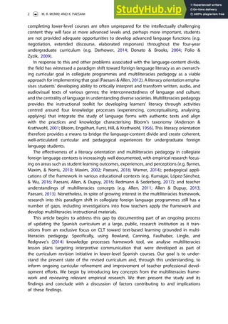 Analysing Foreign Language Instructional Materials Through The Lens Of ...