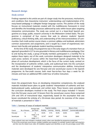 Analysing Foreign Language Instructional Materials Through The Lens Of ...