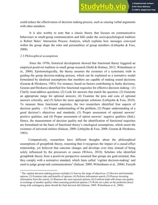 Analysing Functional Theory And Groupthink Theory In Group Task ...